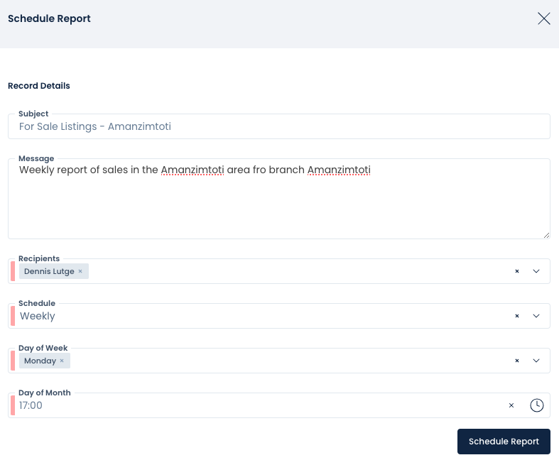 Change To The Reporting Interface
